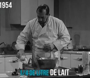 La recette de la pâte à crêpes par le chef Raymond Oliver en 1954 - Vidéo